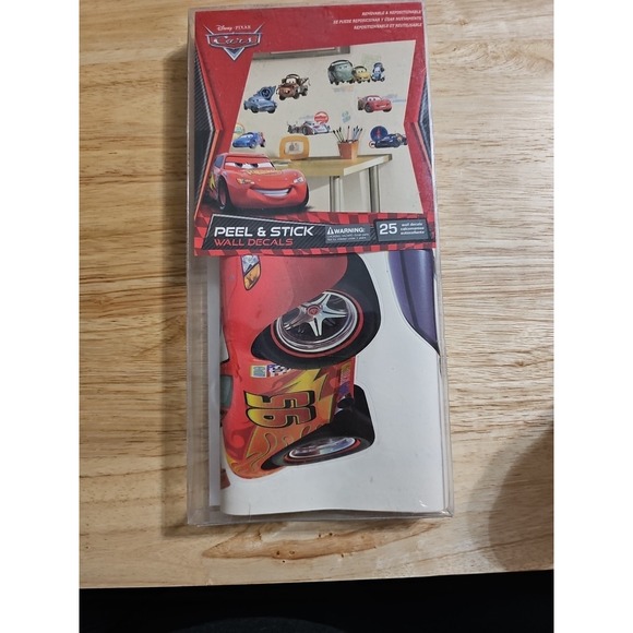 Disney | Wall Decor | Cars Disney Pixar Peel And Stick Giant Wall ...